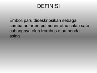 Pulmonari embolism | PPT