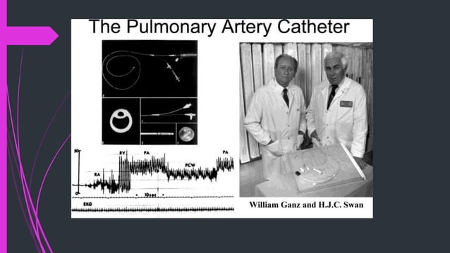 Pulmonary artery catheter | PPTX | First Aid | Injuries