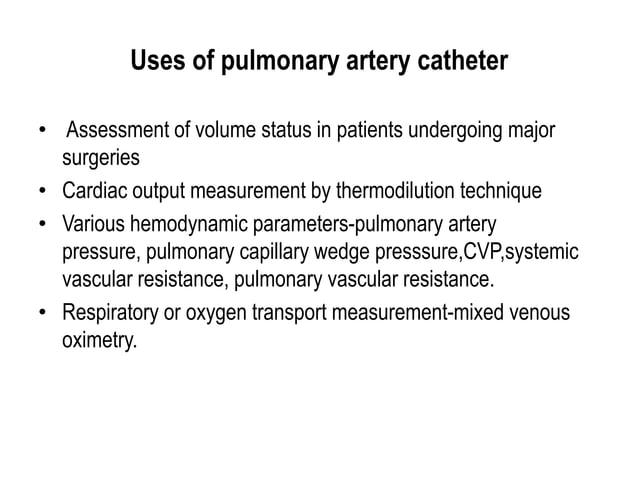 Pulmonary artery-catheter2 | PPT