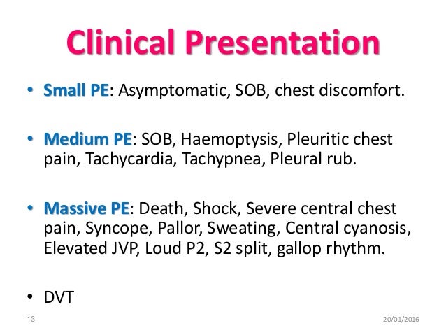 Pulmonary Embolism