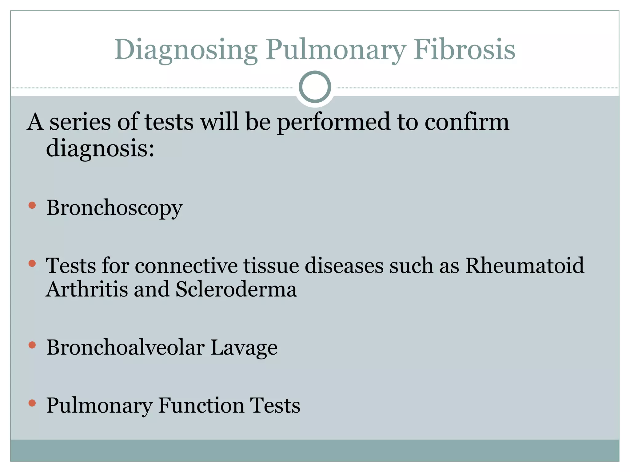 Pulmonary Fibrosis Presentation | PPT