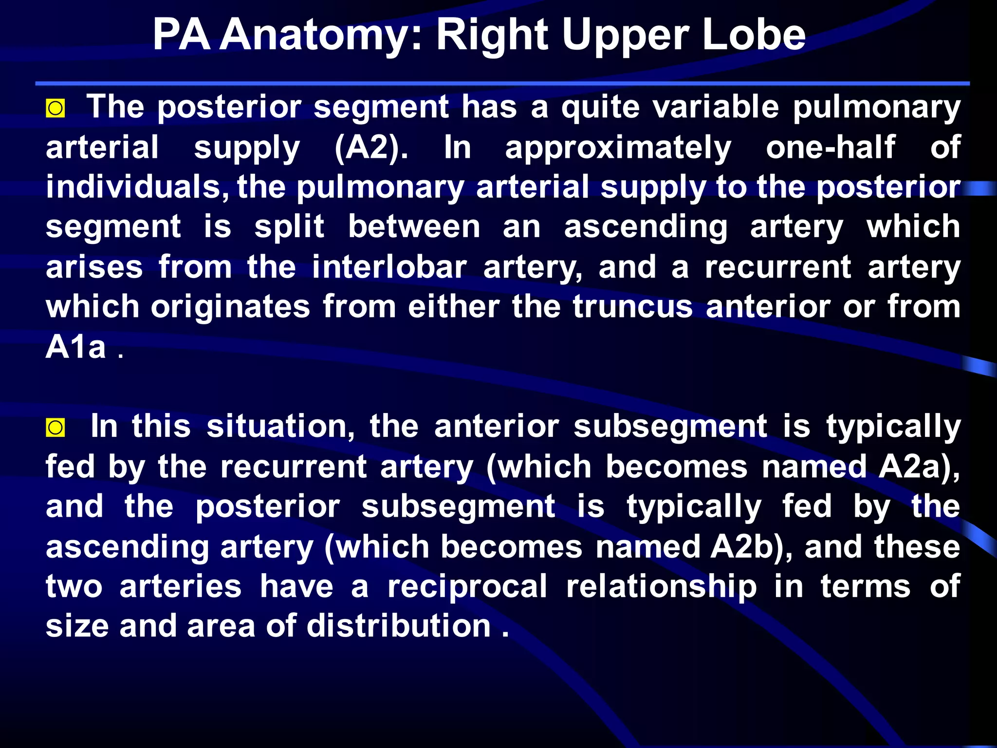 Pulmonary Artery Anatomy and Pulmonary Embolism | PDF