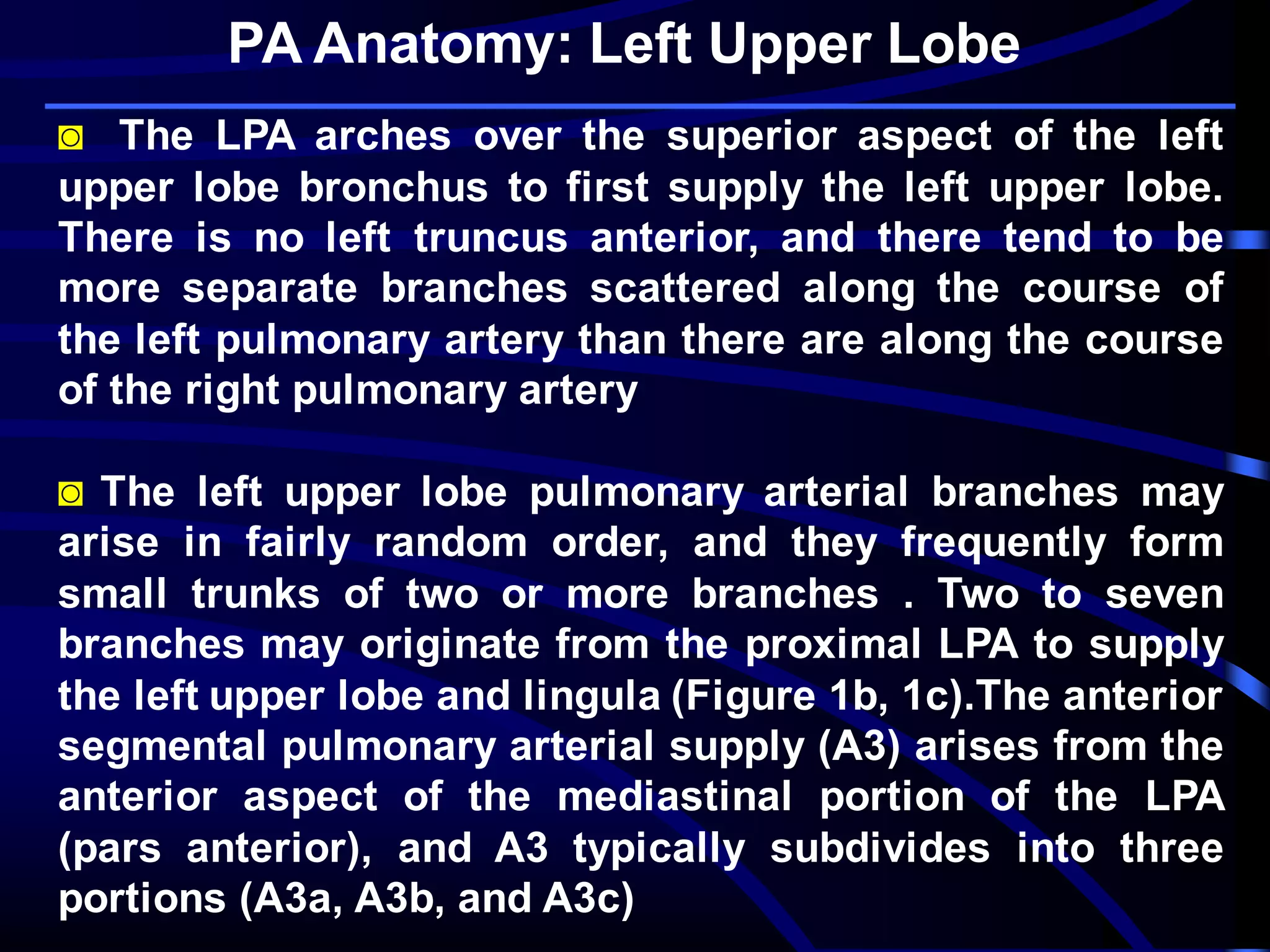 Pulmonary Artery Anatomy and Pulmonary Embolism | PDF