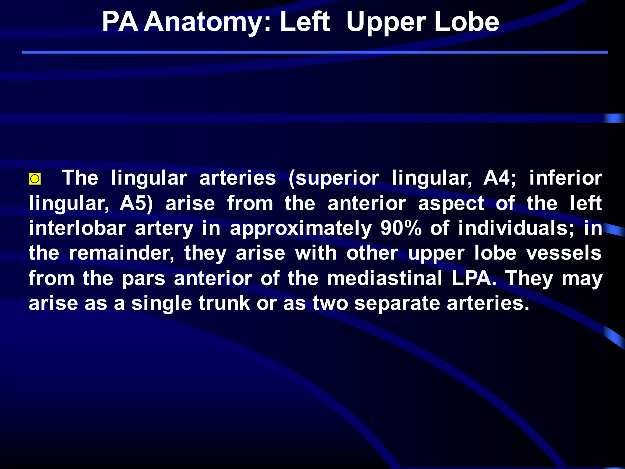 Pulmonary Artery Anatomy and Pulmonary Embolism | PDF