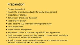 Pulmonary artery pressure monitoring | PPTX