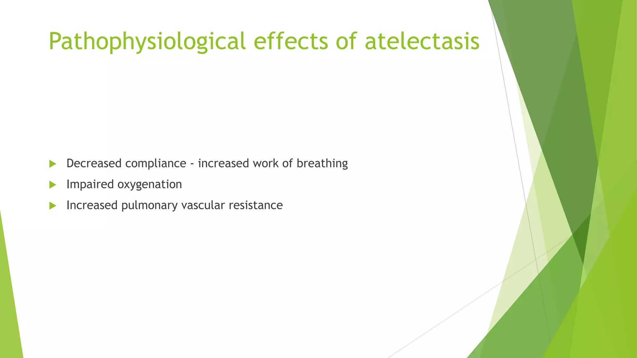 Pulmonary atelectasis in anaesthesia | PPT