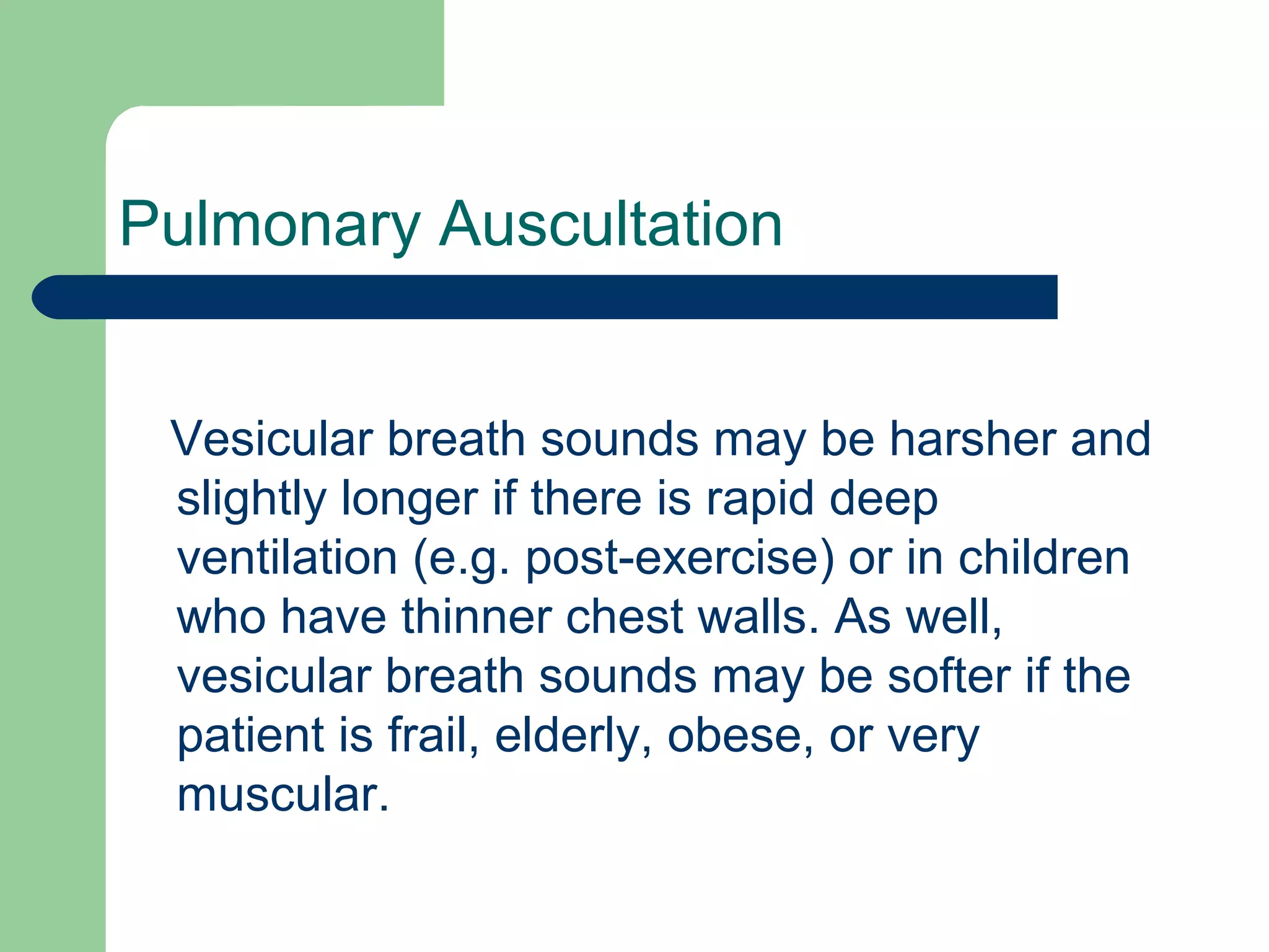 Pulmonary auscultation | PPT