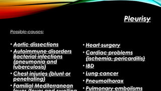 Pulmonary causes of chest pain | PPT