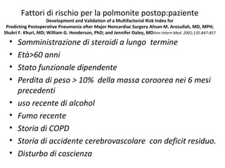 Pulmonary complications risk | PPT