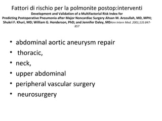Pulmonary complications risk | PPT