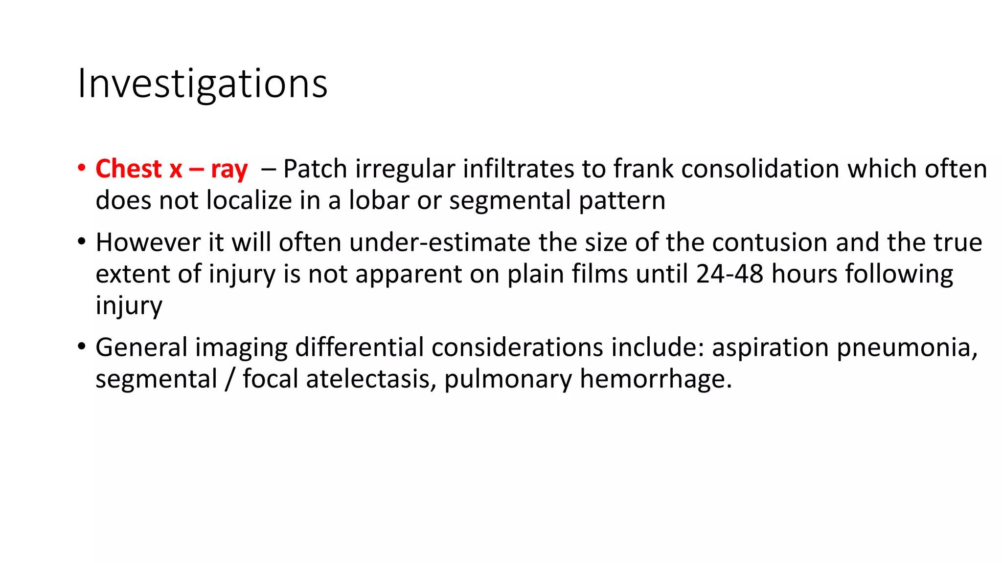 Pulmonary contusion | PPTX