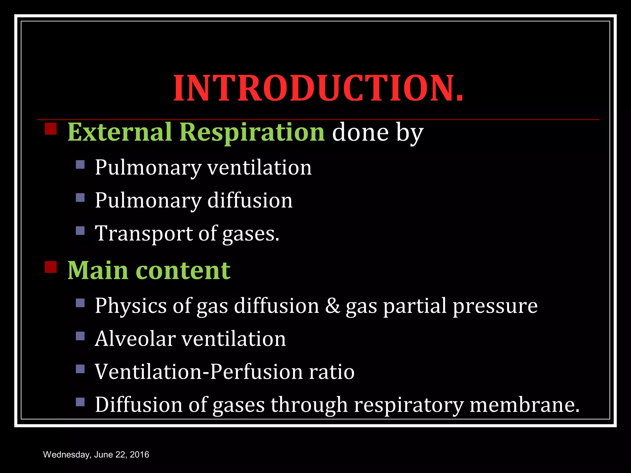 PULMONARY DIFFUSION | PPT