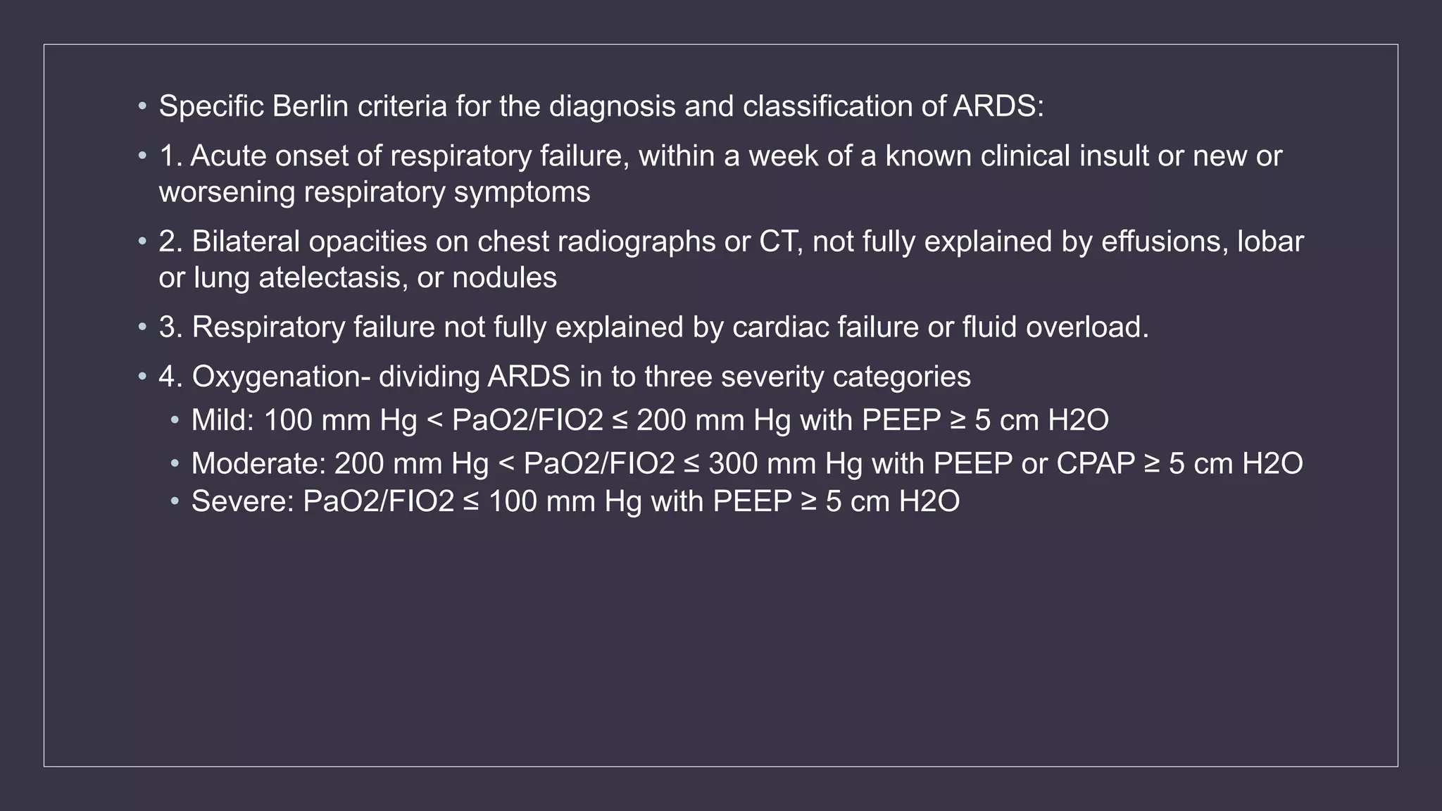 Pulmonary disease in the critically ill patients | PPTX