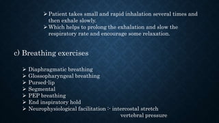PULMONARY DISEASES PT MANAGEMENT | PPTX