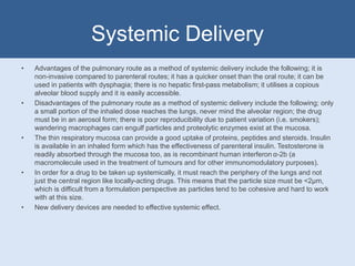 Pulmonary drug delivery | PPTX