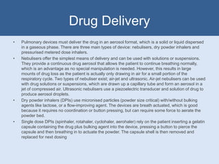 Pulmonary drug delivery | PPTX