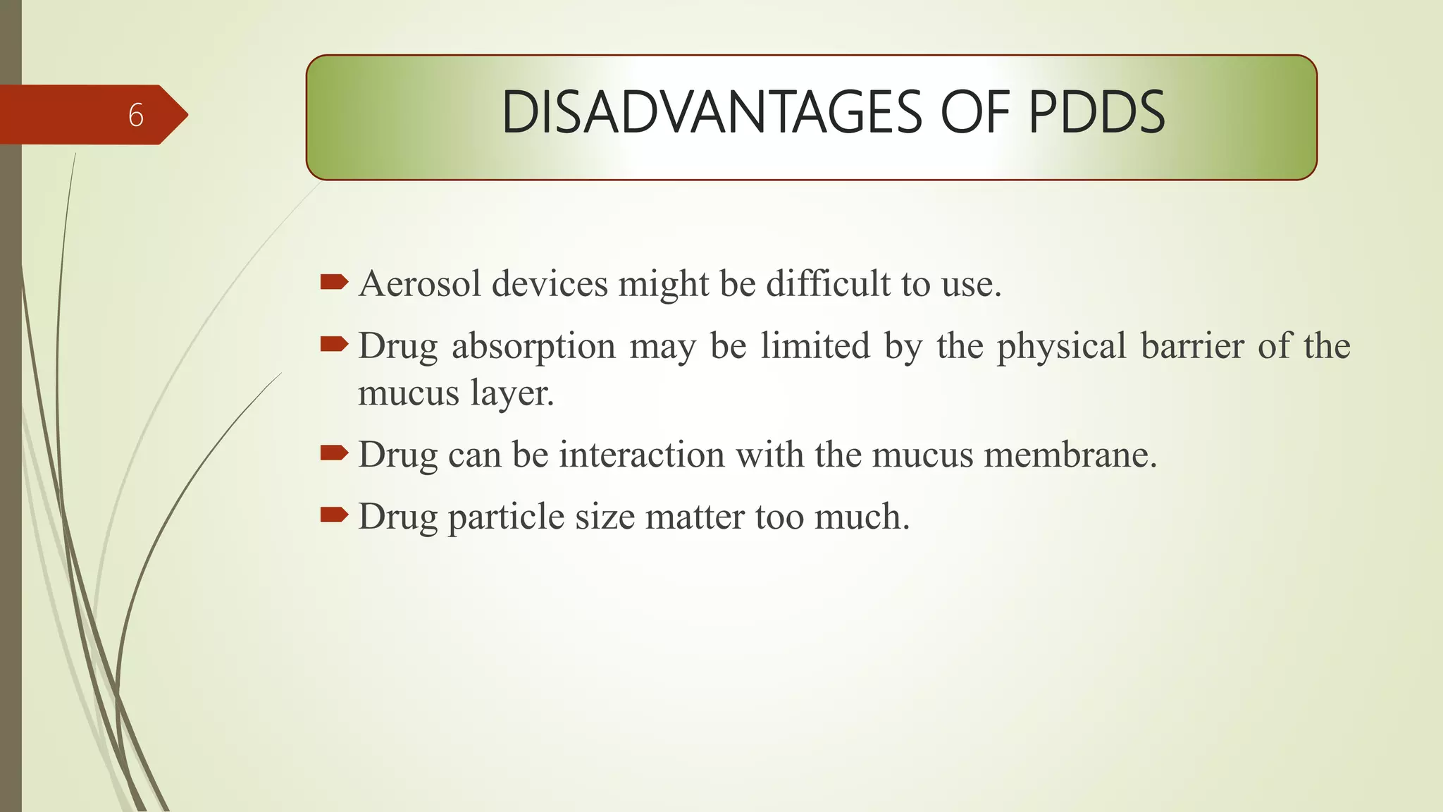 Pulmonary drug delivery system (PDDS) | PPTX