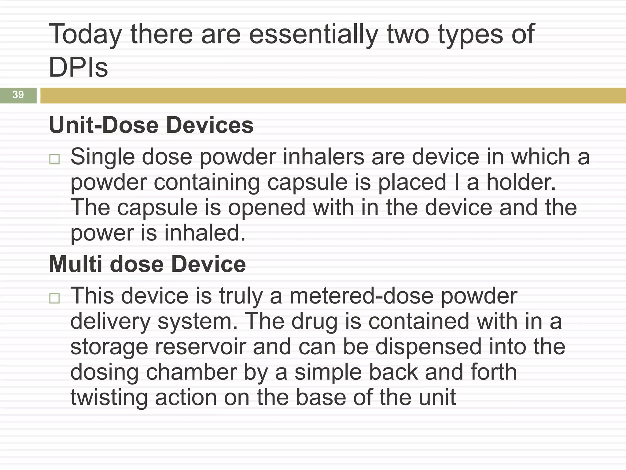 Pulmonary drug delivery system | PPTX