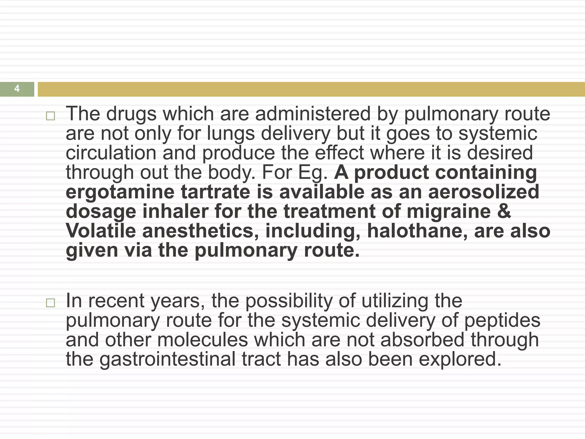 Pulmonary drug delivery system | PPTX
