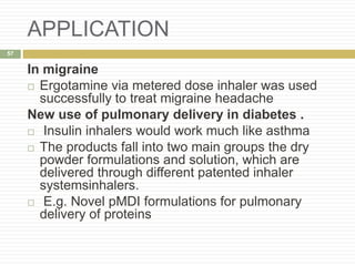 Pulmonary drug delivery system | PPTX