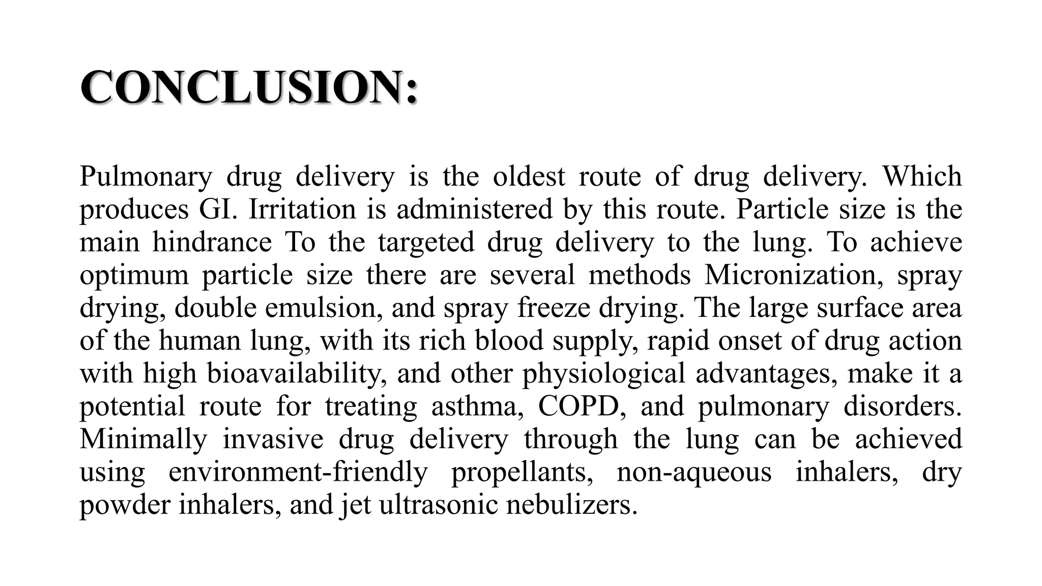 Pulmonary drug delivery system M.pharm -2nd sem P'ceutics | PPTX
