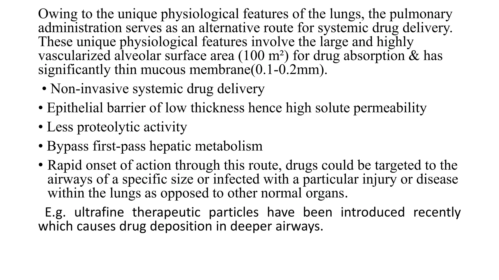 Pulmonary drug delivery system M.pharm -2nd sem P'ceutics | PPTX