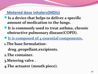 Pulmonary drug delivery system1 | PPT | Lung and Respiratory Health ...