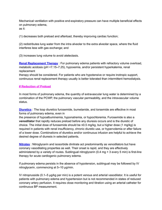 PULMONARY EDEMA - Important Points .pdf
