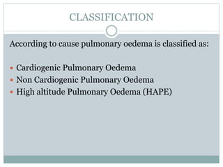 Pulmonary edema & Management | PPTX