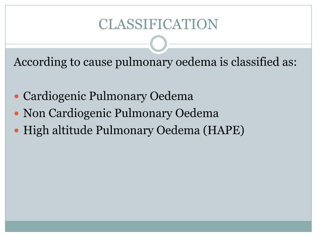 Pulmonary edema & Management | PPTX | Lung and Respiratory Health ...
