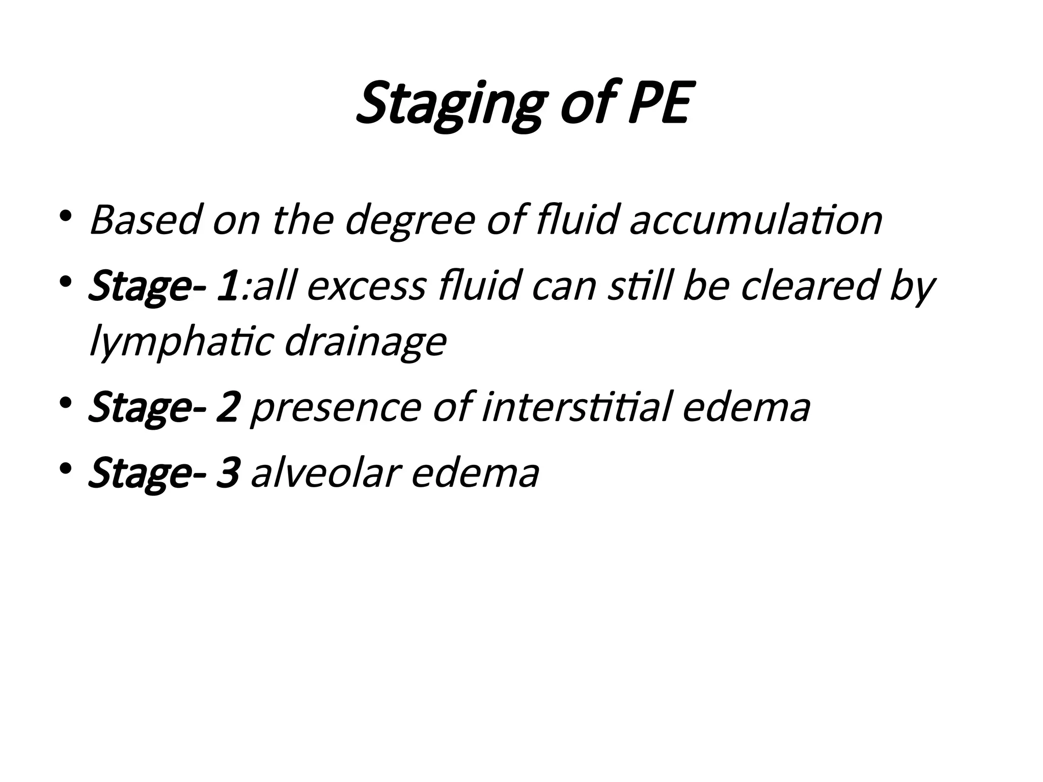 Pulmonary edema classification,management and its anesthetic ...