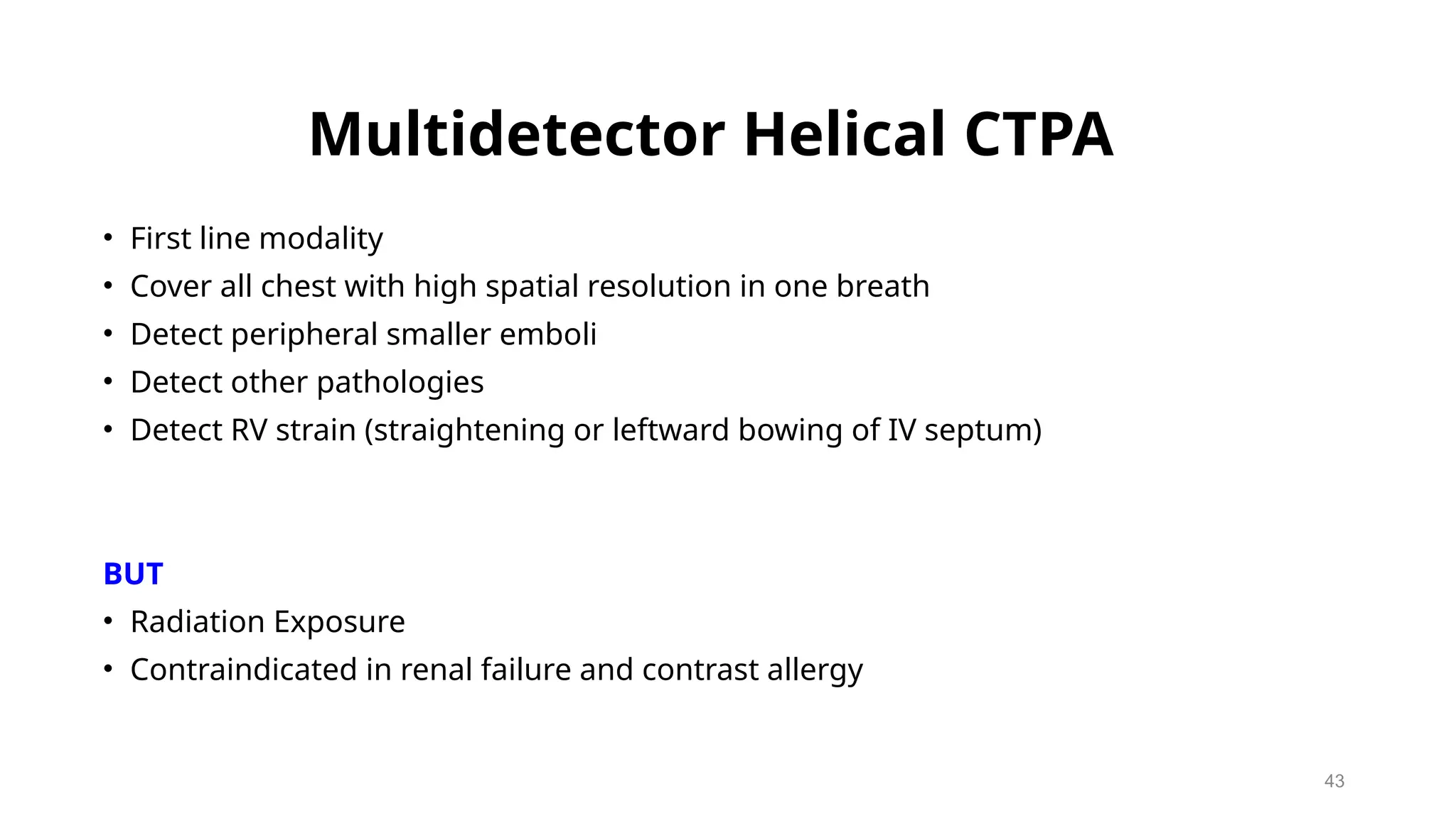 PULMONARY EMBOLISM clinical features and diagnosis | PPT