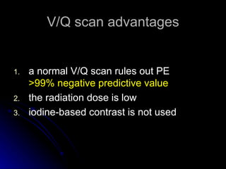 Pulmonary embolism and lung scans | PPT