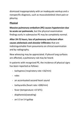 Pulmonary embolism | PDF