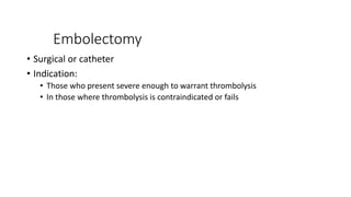 Pulmonary embolism | PPTX