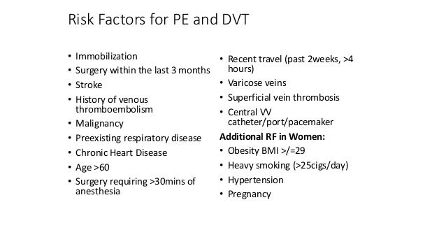 Pulmonary embolism