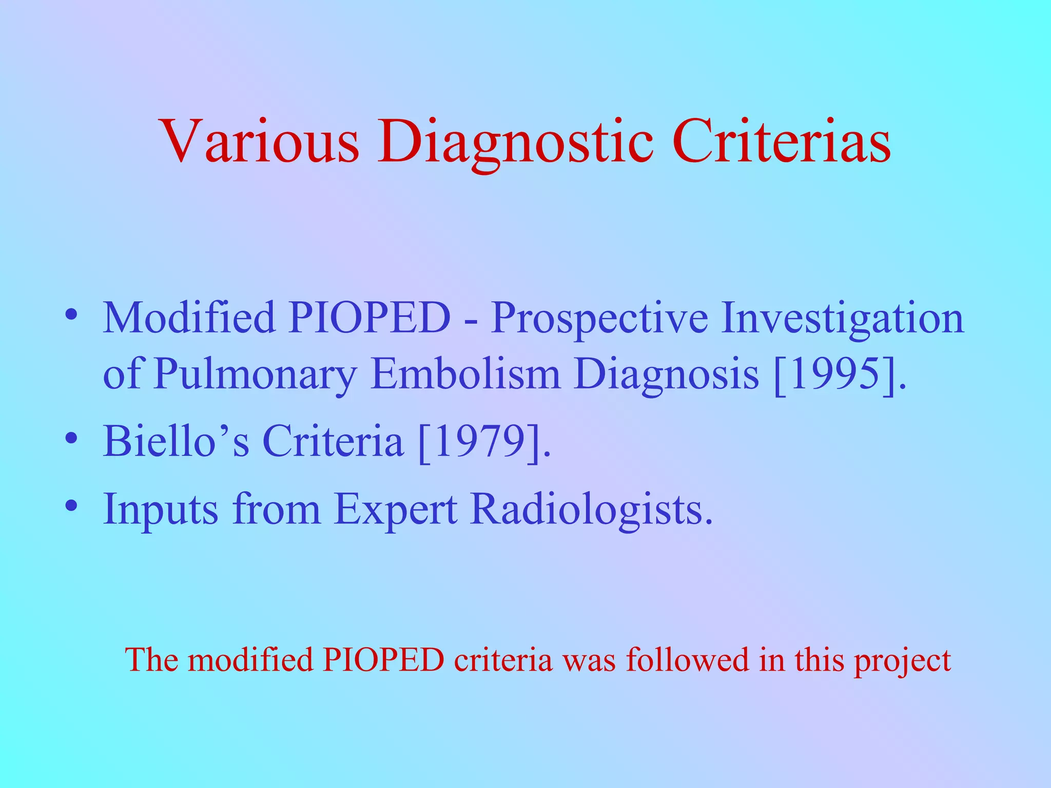 Pulmonary embolism | PPT