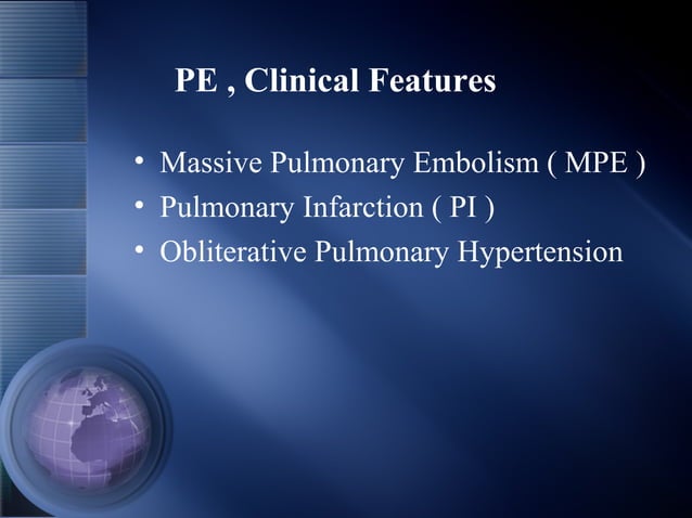 Pulmonary embolism | PPT