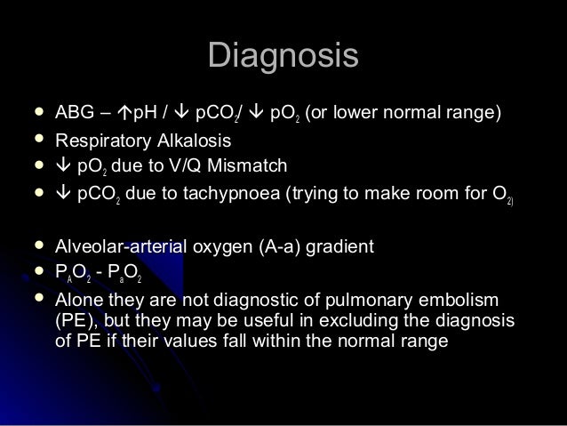Pulmonary Embolism - (PE)