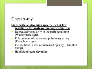 Pulmonary embolism | PPTX