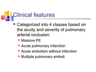Pulmonary embolism - Diagnosis and management | PPT