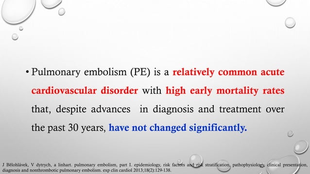 Pulmonary embolism | PDF