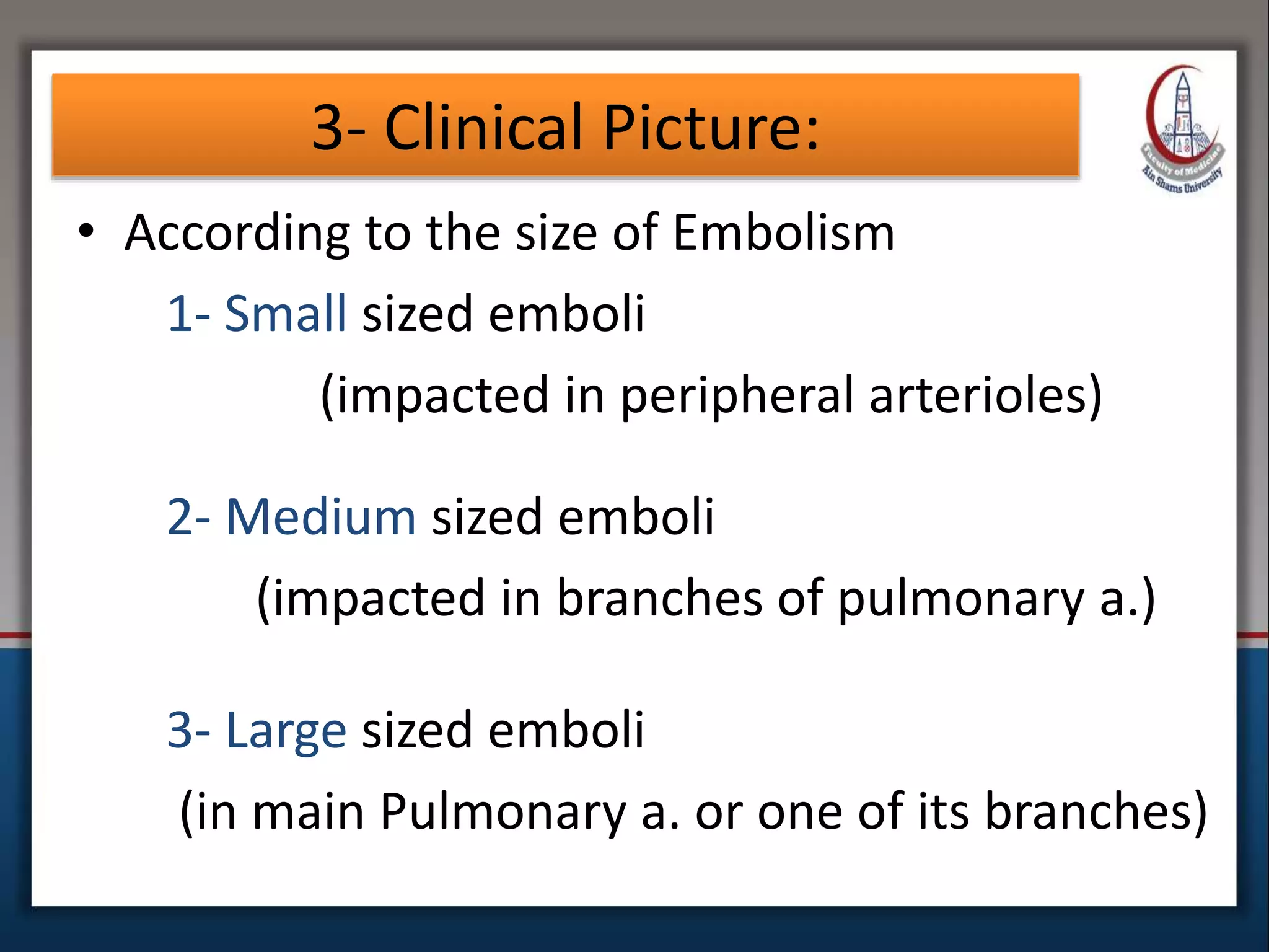 Pulmonary embolism | PPTX