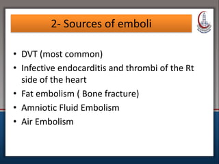 Pulmonary embolism | PPTX