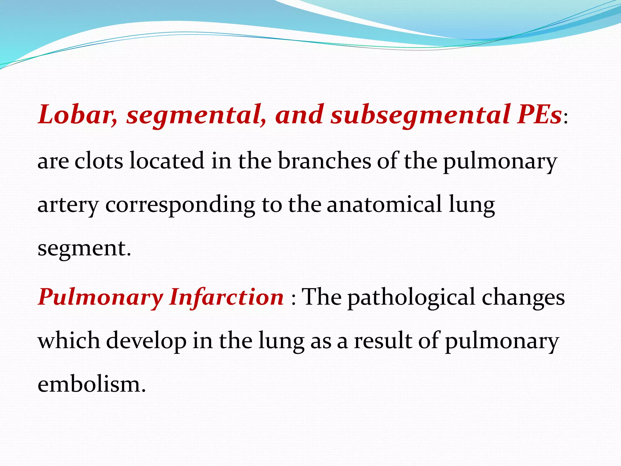 Pulmonary embolism | PPTX