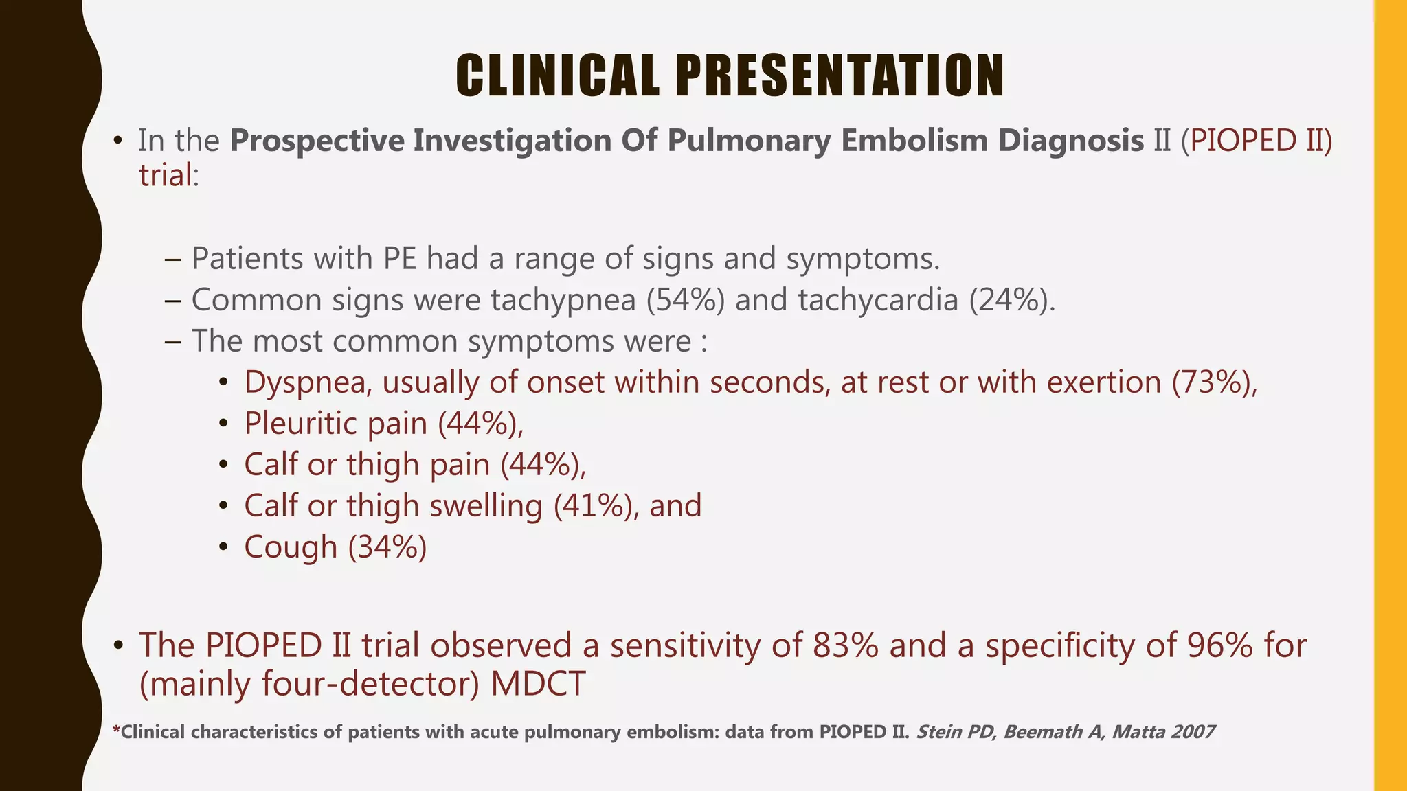 Pulmonary embolism | PPTX