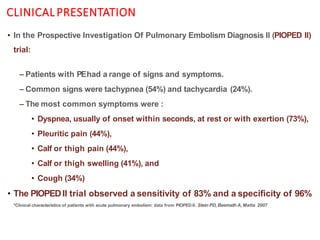 Pulmonary embolism | PPTX