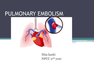 Pulmonary embolism | PPT