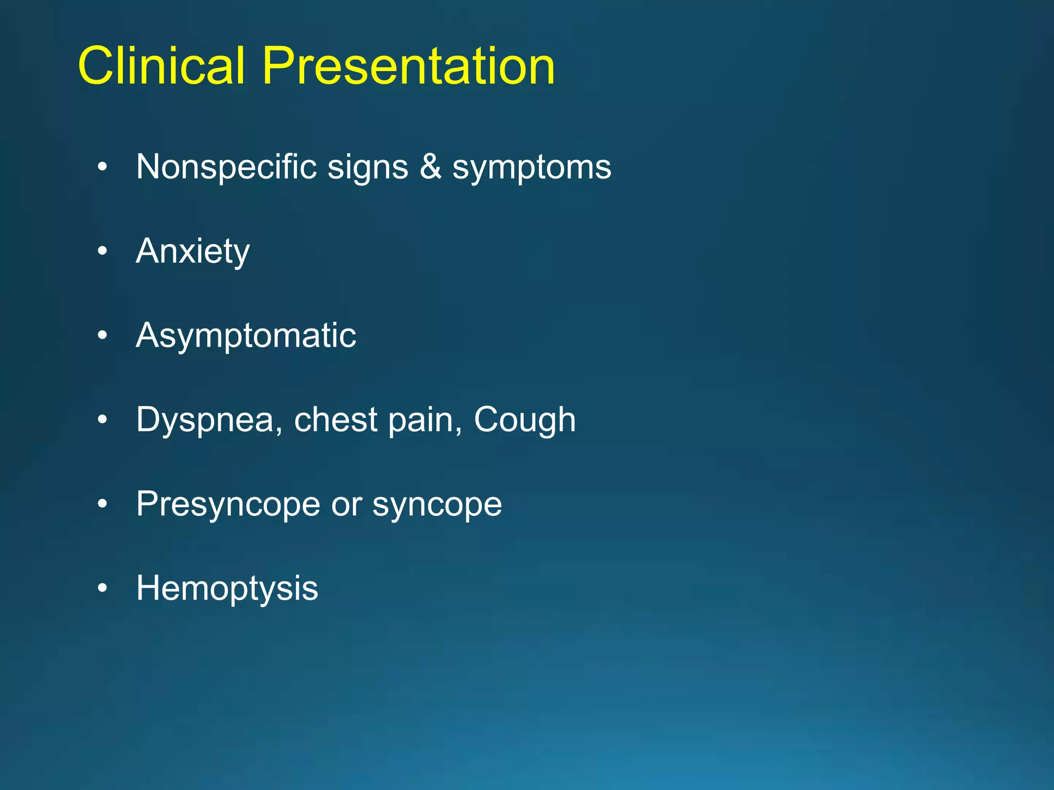 Pulmonary embolism - 2019 ESC Guidelines by Dr. Vaibhav Yawalkar MD DM ...