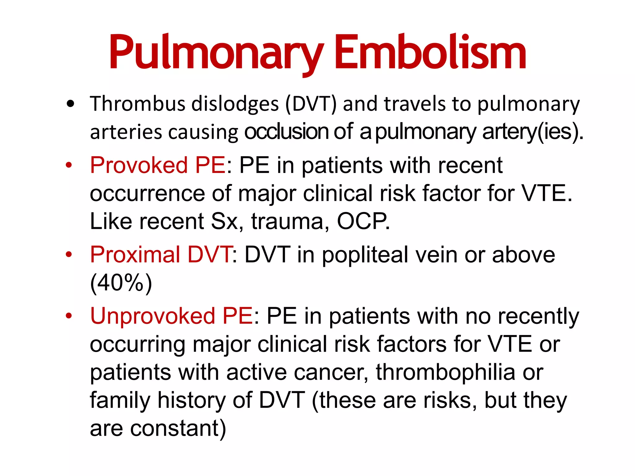 Pulmonary embolism | PPTX